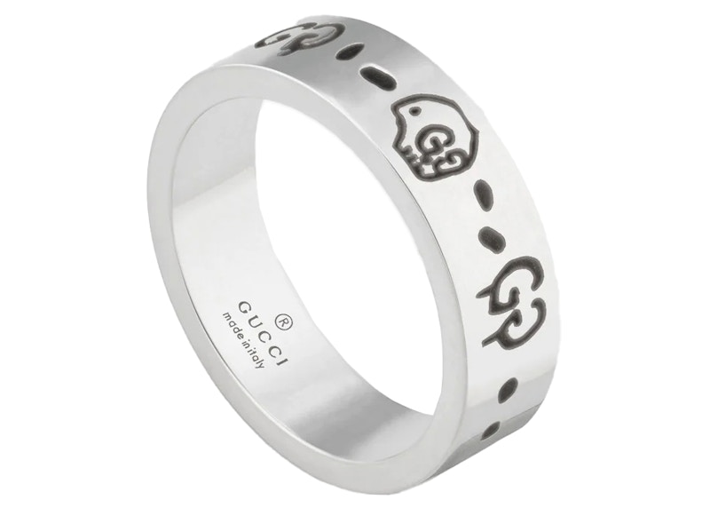 Gucci Ghost Ring Small Silver in 925 Sterling Silver with Silver-tone - US
