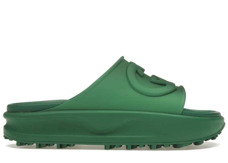 Gucci Interlocking G Slide Green Men's - 692380 JF000 3727 - US