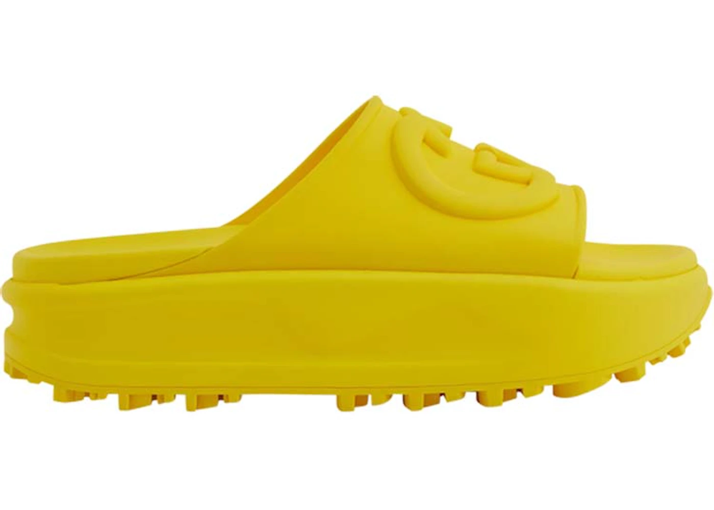 Gucci Interlocking G Slide Yellow Womens 692845 Jf000 7213 Us