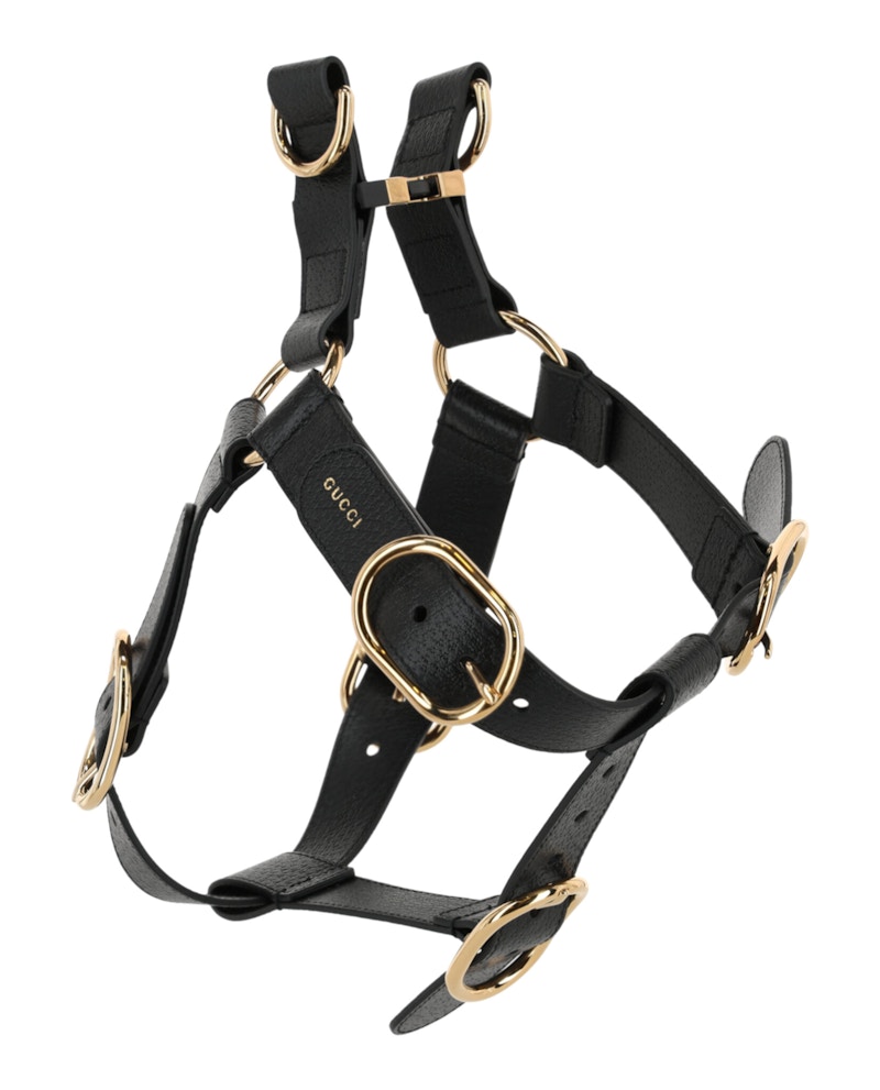 Gucci Large/Extra Large Pet Harness Black in Polyurethane - US