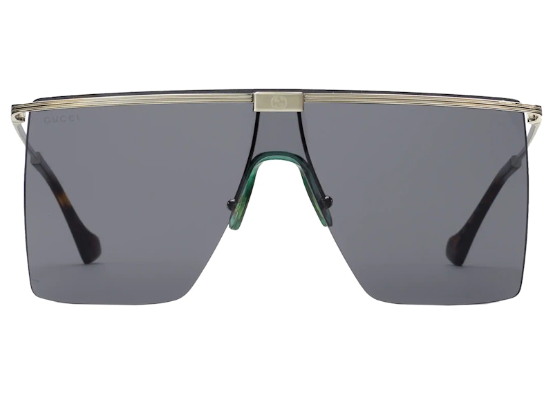 Gucci Mask Frame Sunglasses Silver in Silver Metal - ES