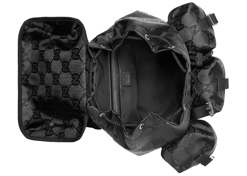 Gucci Off The Grid Backpack Black in Nylon with Palladium-tone - US