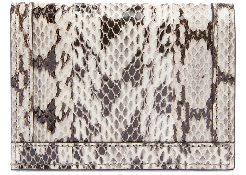 Gucci Ophidia Card Case Snakeskin Natural in Snakeskin with Gold-tone - US