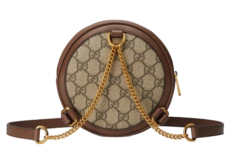 Gucci Ophidia GG Mini Backpack Brown in Leather/Canvas with Gold-tone - US