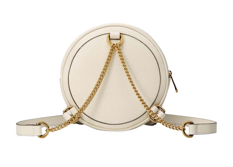 Gucci Ophidia Mini Backpack White in Calfskin Leather with Gold-tone - US