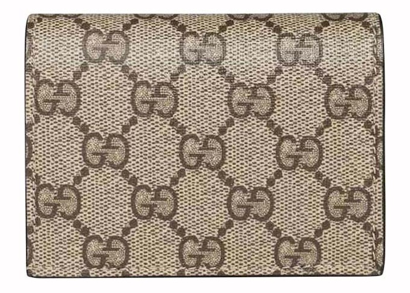 Gucci Rainbow and Stars Banana Print Card Case Beige in Canvas - US