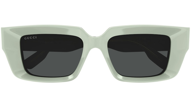 Gucci Rectangle Sunglasses Pastel Green/Grey (GG1529S-003) in Acetate ...