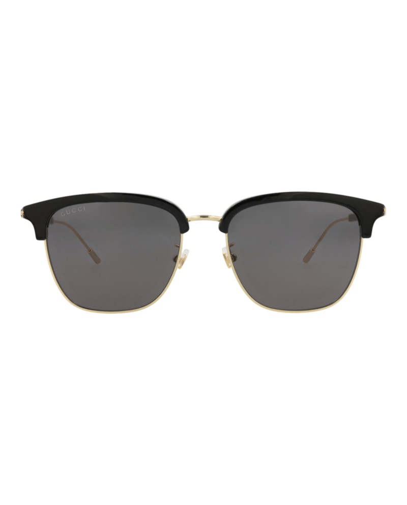 Gucci Round-Frame Recycled Acetate Sunglasses Black Gold Grey (GG1275SA ...