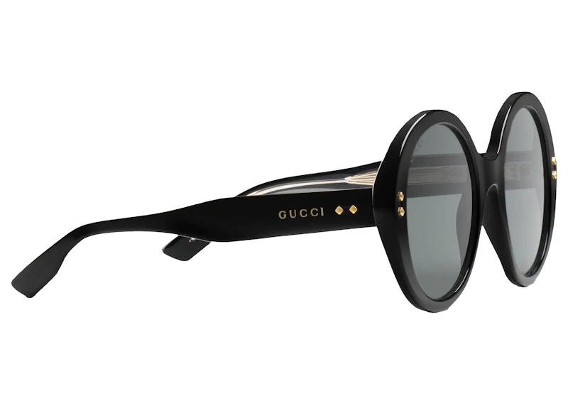 Gucci Round Frame Sunglasses Black (691295 J0740 1012) in Acetate - US