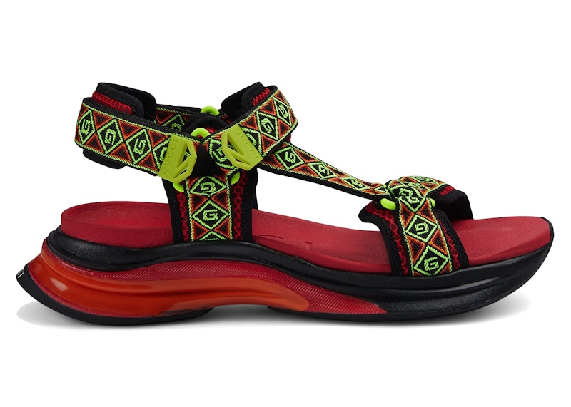 Gucci Run Sandal Red Multi Men's - 746299 FAB0J 1341 - US