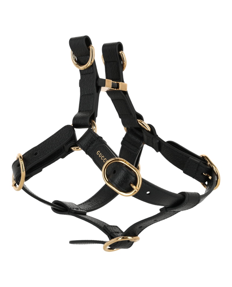 Gucci Small/Medium Pet Harness Black in Polyurethane - US