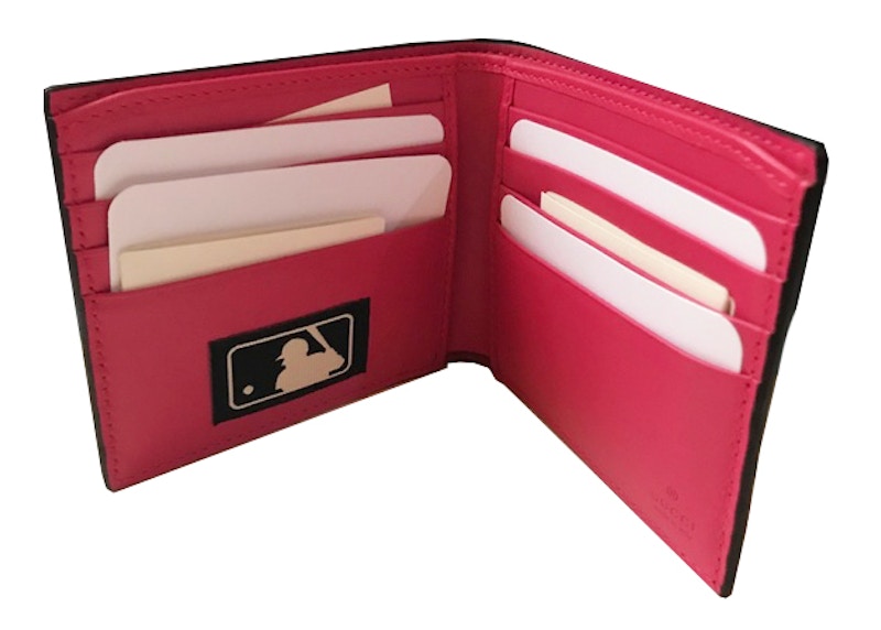 Gucci Special Edition New York Yankees Wallet Pink in Leather - US