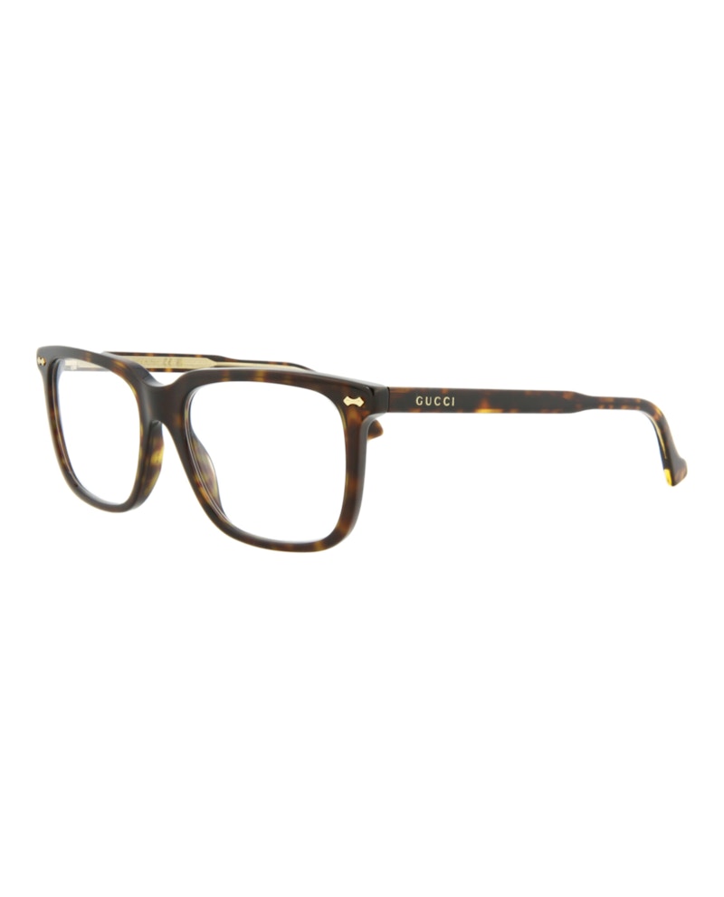 Gucci Square Eyeglasses Havana/Havana/Transparent (GG0737O-30008902-012 ...