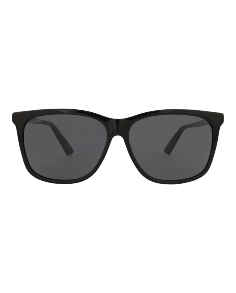 Gucci Square-Frame Acetate Sunglasses Black Black Grey (GG0495SA ...