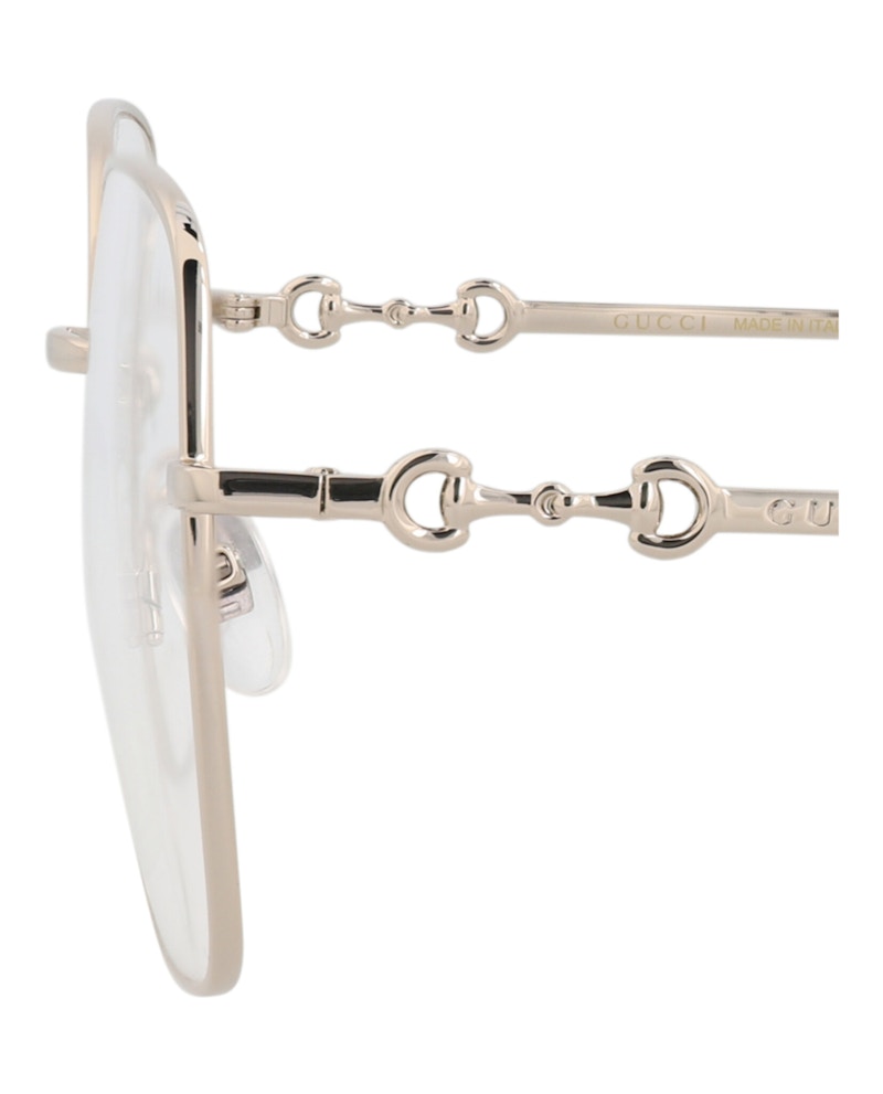 Gucci Square-Frame Metal Optical Frames Gold Gold Transparent (GG0883OA ...