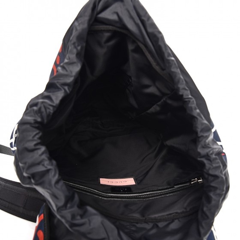 Gucci GucciGhost Techpack Backpack Graffiti Print Navy/Multicolor