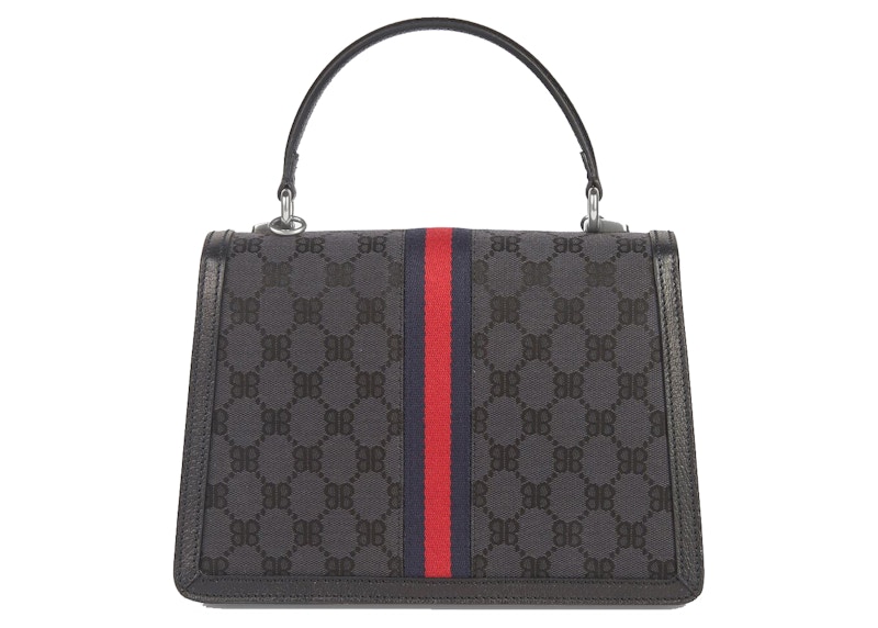 Gucci x Balenciaga The Hacker Project Small Handbag Black in Canvas ...
