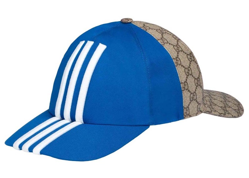 Gucci x adidas Double Sided Baseball Cap Blue/Beige Men's - US