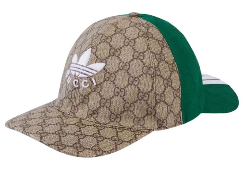 Gucci x adidas Double Sided Baseball Cap Green/Beige Men's - US