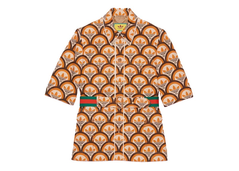 Gucci x adidas Interlocking G And Trefoil Jacket Beige/Brown Gucci x adidas Interlocking G And Trefoil Jacket Beige/Brown