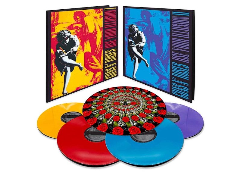 Guns N' Roses Use Your Illusion Limited Ediiton 4XLP Vinyl Red/Yellow ...