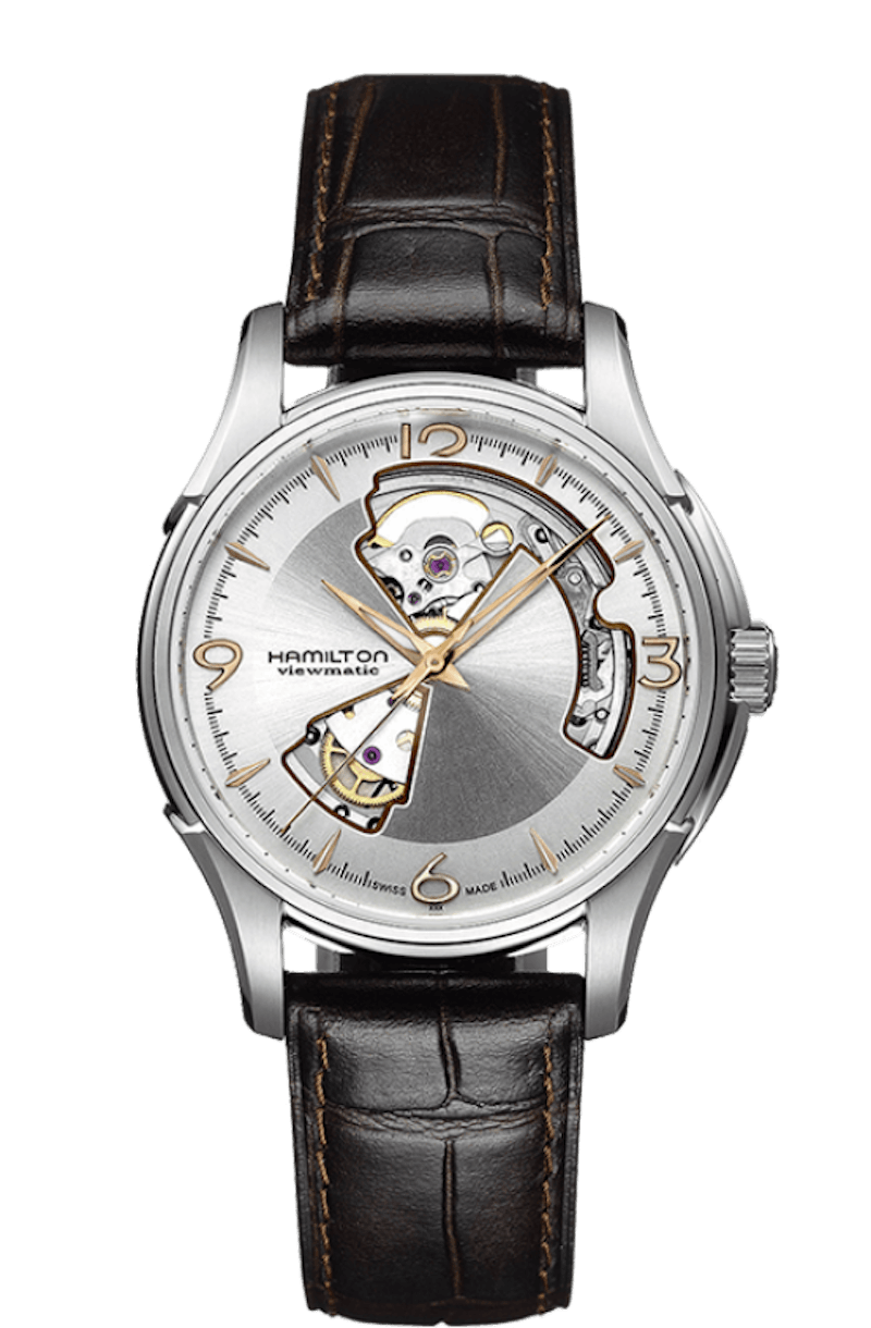 Hamilton Jazzmaster Open Heart Auto H32565555 40mm in Stainless steel - GB