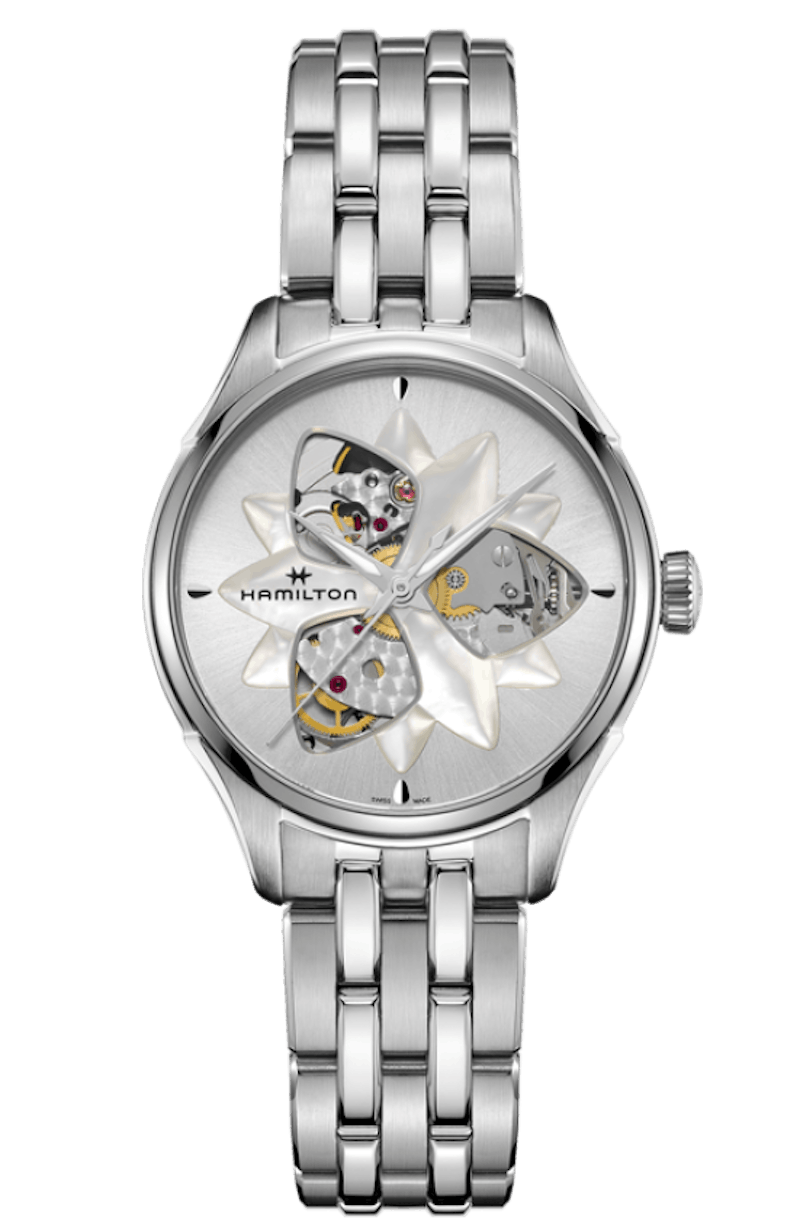 Hamilton Jazzmaster Open Heart Lady Auto H32115191 34mm in Stainless ...