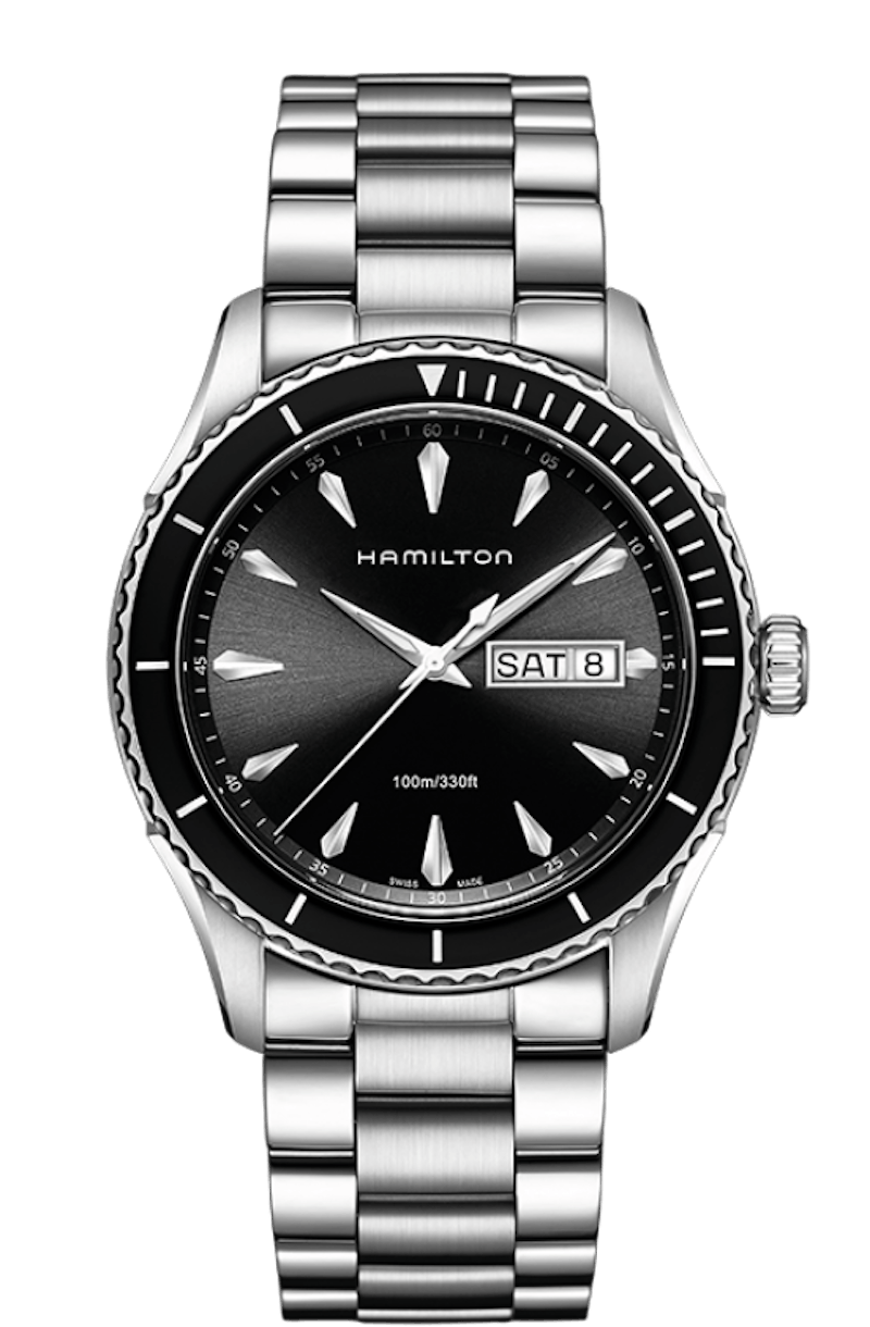 Hamilton Jazzmaster Seaview Day Date Quartz H37511131 42mm in Stainless ...