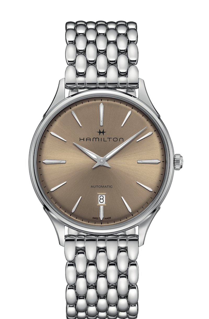 Hamilton Jazzmaster Thinline Auto H38525121 40mm in Stainless steel - GB