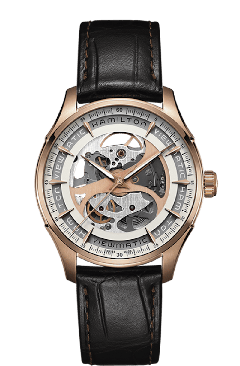 Hamilton Jazzmaster Viewmatic Skeleton Gent Auto H42545551 40mm in ...