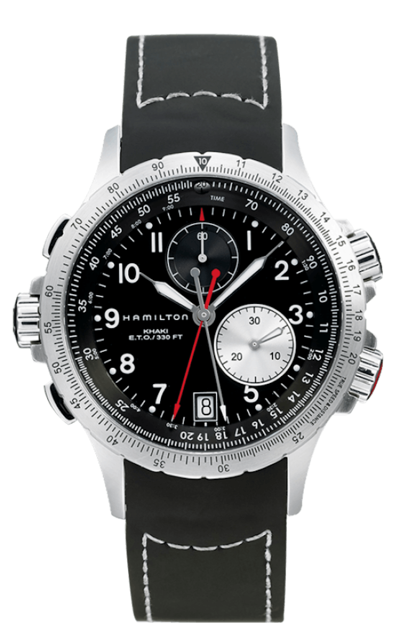 Hamilton Khaki Aviation ETO Chrono Quartz H77612333 42mm in Stainless ...