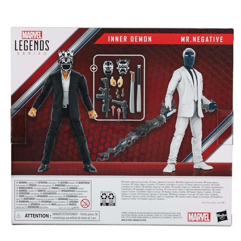 Hasbro Marvel Legends Spider-Man - Inner Demon & Mr. Negative Gamestop ...