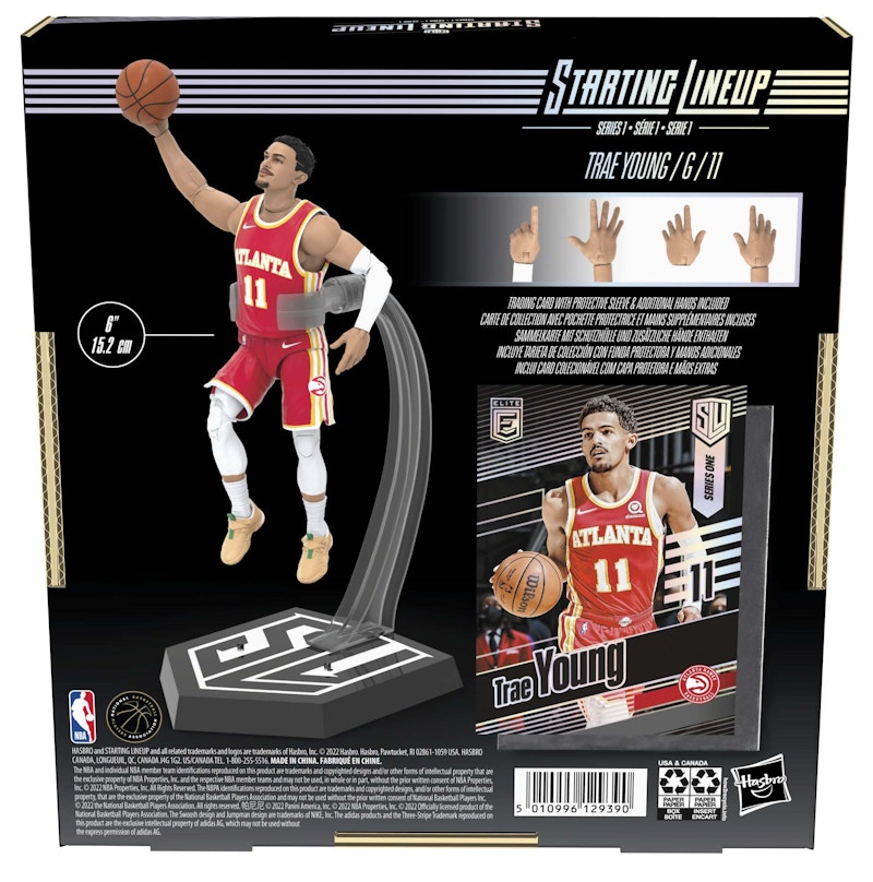 Hasbro Starting Lineup NBA Season 1 Atlanta Hawks Trae Young Action ...