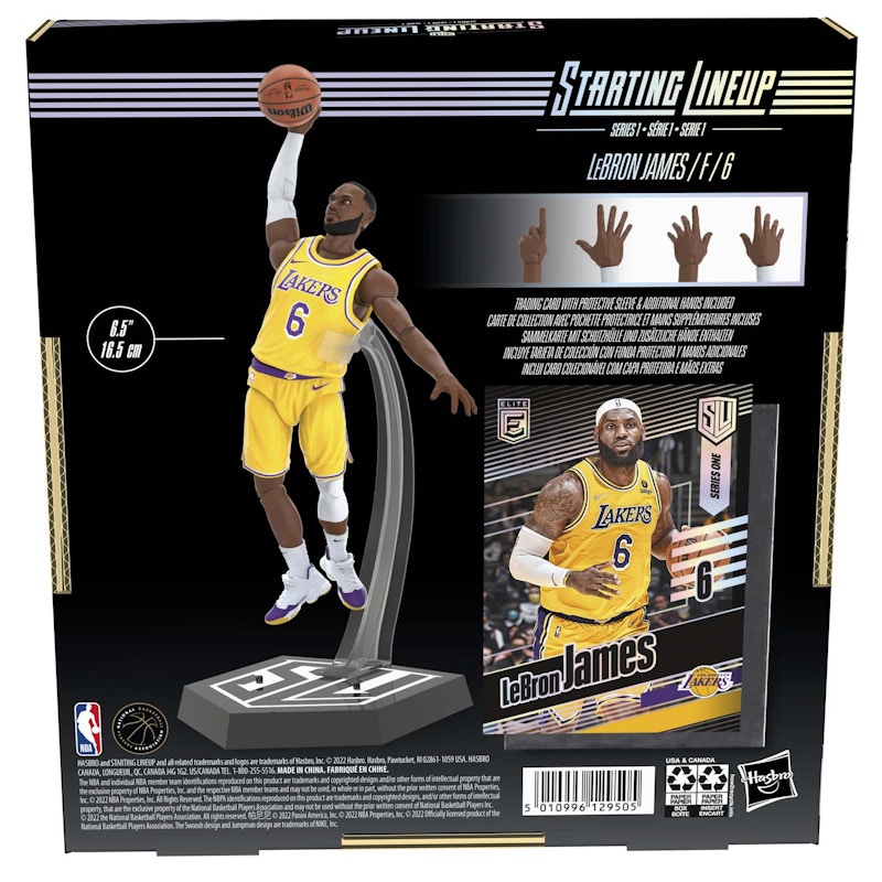 Hasbro Starting Lineup NBA Season 1 Los Angeles Lakers Lebron James ...