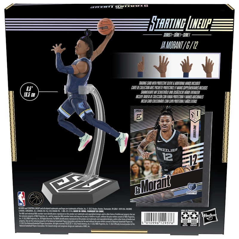 Hasbro Starting Lineup NBA Season 1 Memphis Grizzlies Ja Morant Action ...