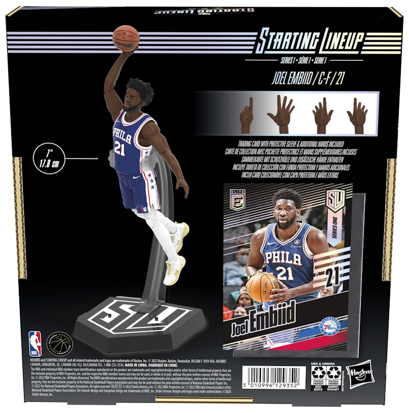 Hasbro Starting Lineup NBA Season 1 Philadelphia 76ers Joel Embiid ...