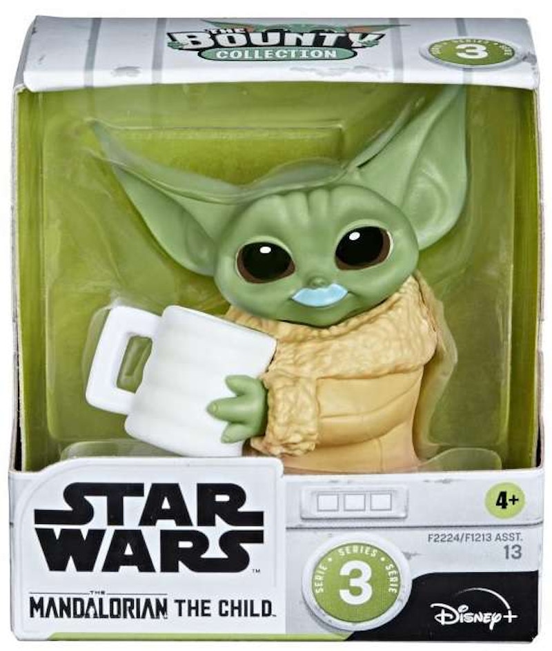 Hasbro Star Wars Bounty Collection The Child (Grogu) Blue Milk Mustache ...