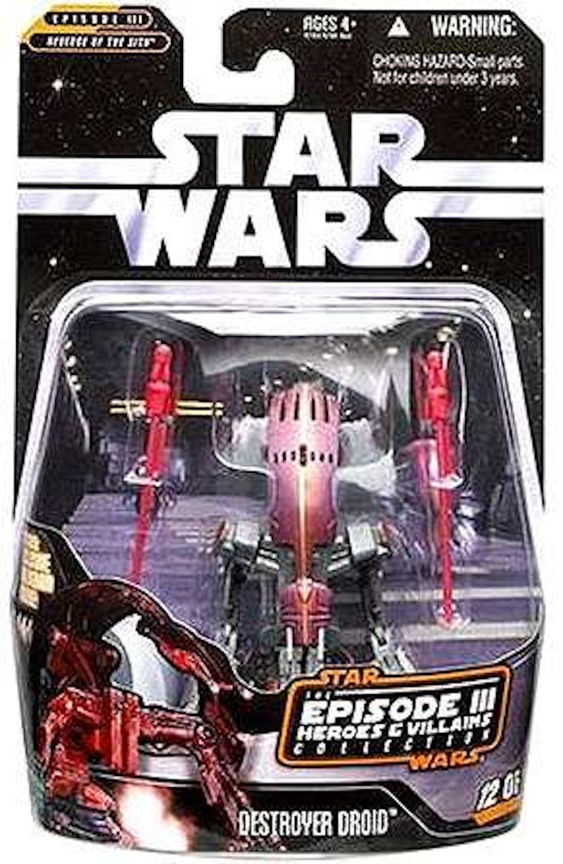 Hasbro Star Wars Episode III Heroes & Villains Destroyer Droid Action ...