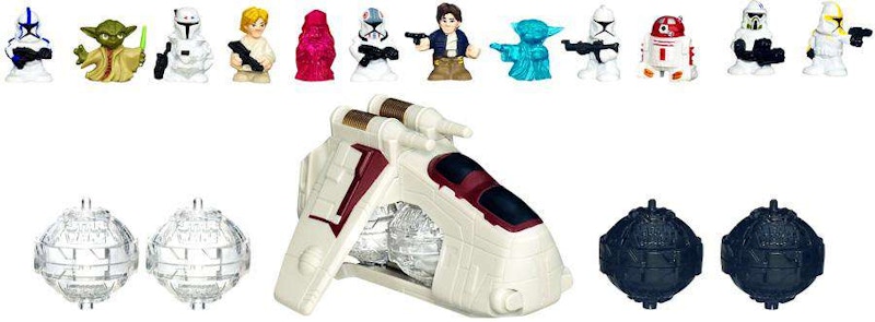 Hasbro Star Wars Fighter Pods Republic Drop Ship Mini Figure Set - GB