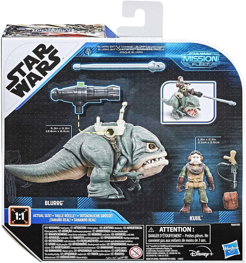 Hasbro Star Wars Mission Fleet Kuiil Blurrg Vehicle & Figure - US