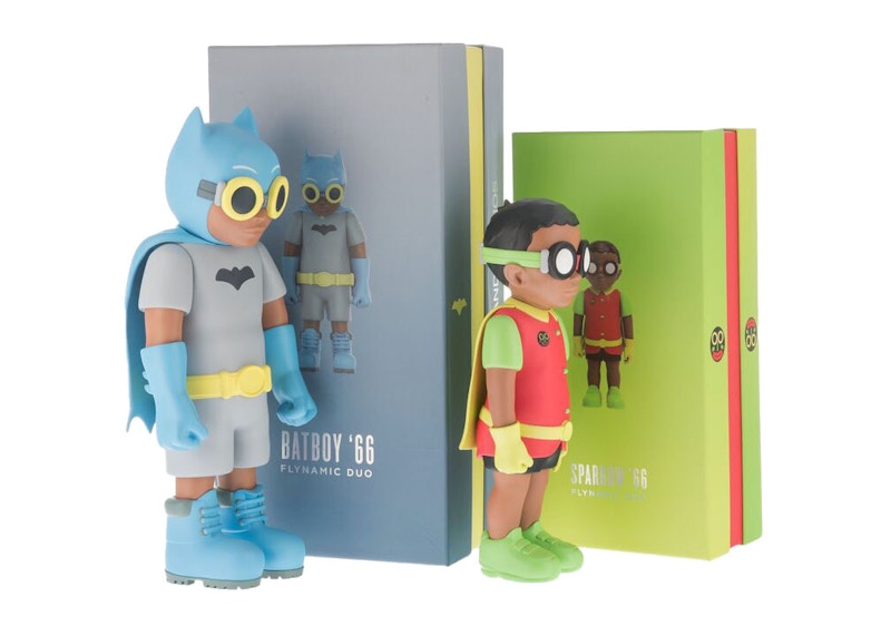 Hebru Brantley Flynamic Duo 66' - Batboy & Sparrow Set of 2 Sculptures ...