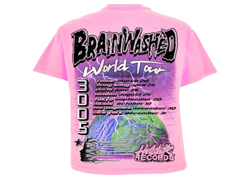 Hellstar Brainwashed World Tour T-Shirt Pink - FW23 - US