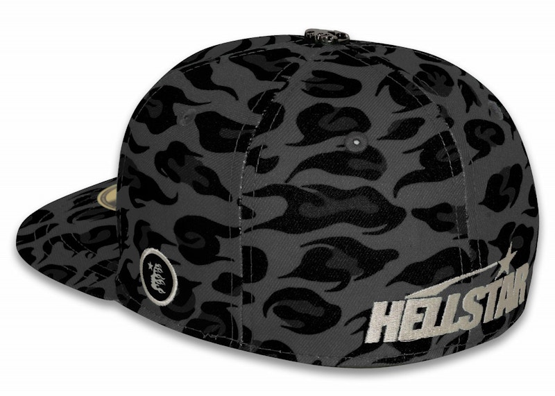 Hellstar Cheetah Print Fitted Hat Black Men's - SS24 - US