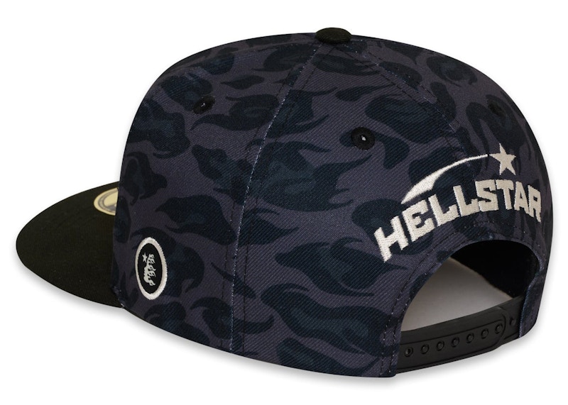 Hellstar Cheetah Print Snapback Hat Black Men's - SS24 - US