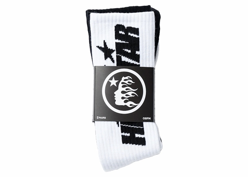 Hellstar Classic Socks (2 Pack) White/Black - FW23 - US
