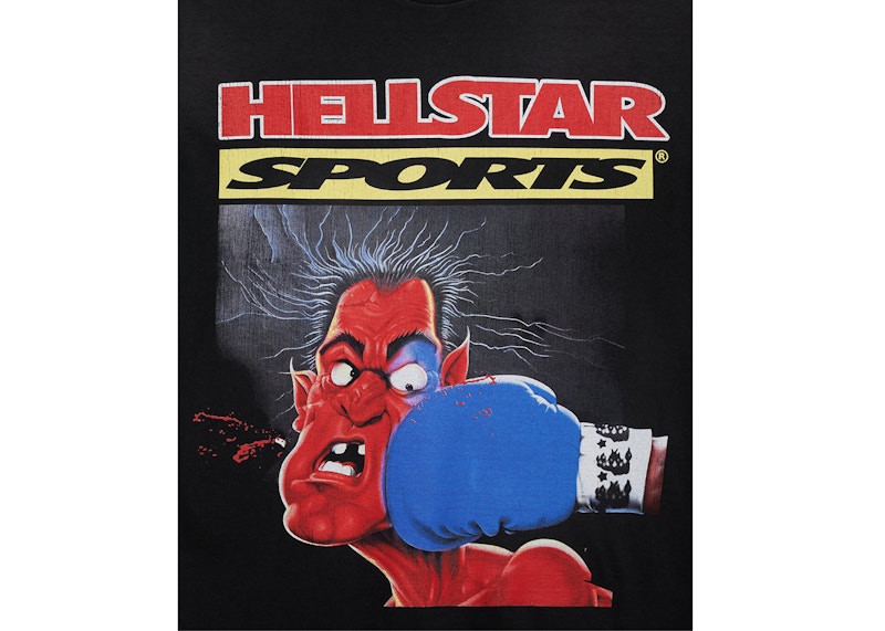 Hellstar Knock-Out T-shirt Black Men's - SS24 - US
