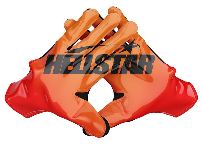 Hellstar Logo Gloves Orange - SS24 - US