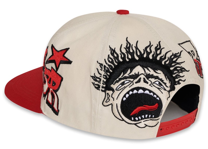Hellstar Records Hat Snapback Red/White Men's - SS24 - US