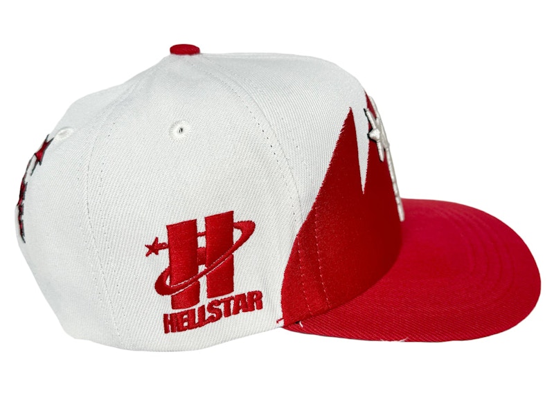 Hellstar Shark Teeth Snapback Off White/Red - SS24 - US