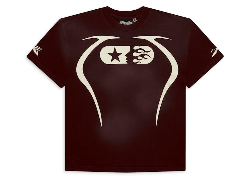 Hellstar Warm Up T-shirt Brown Men's - SS24 - US